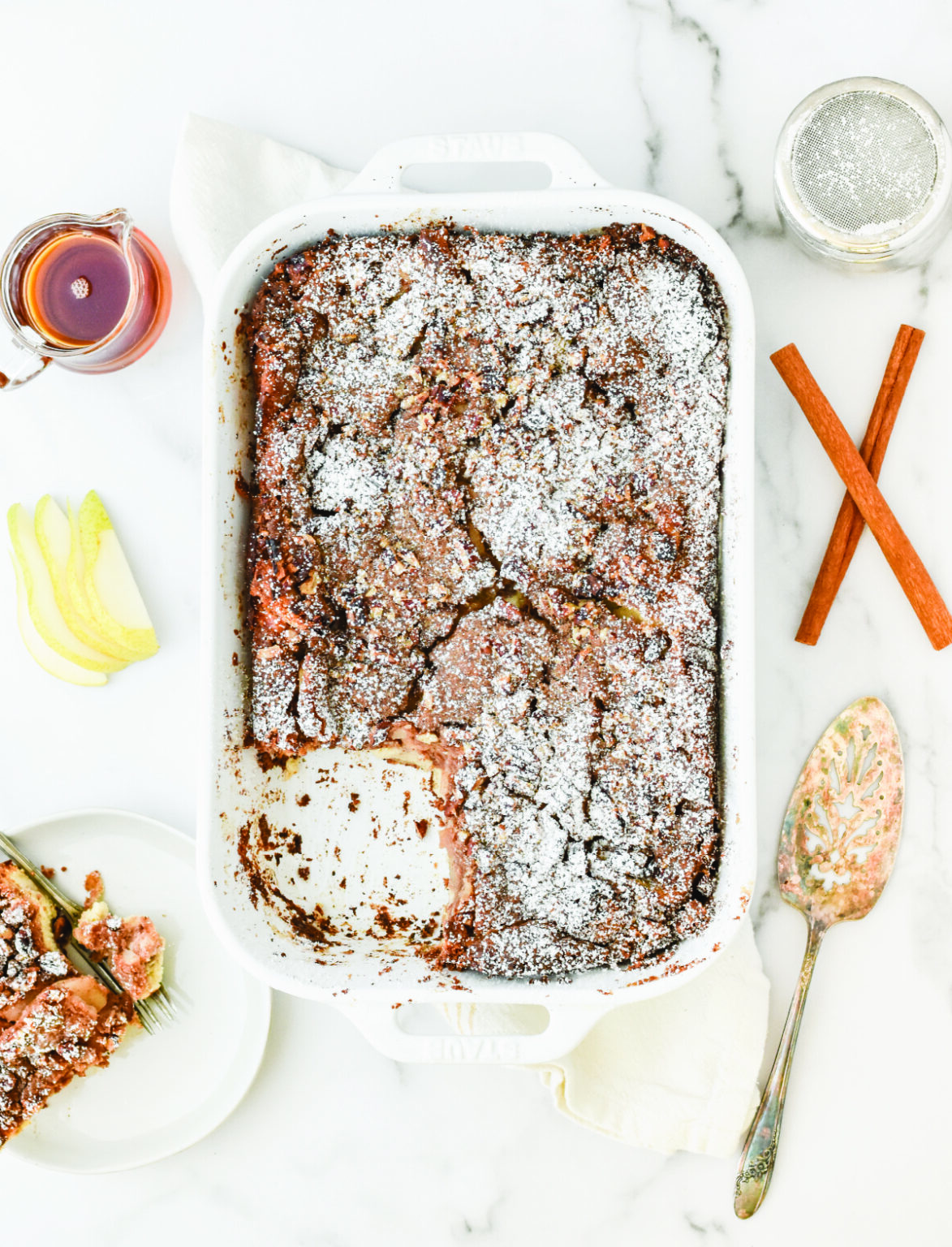 Overnight Pear French Toast Casserole - Home Sweet Farm Home