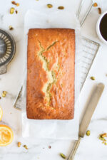 Lemon Pistachio Loaf Cake - Home Sweet Farm Home