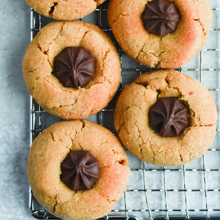 Peanut Butter Blossom Star Cookies - Home Sweet Farm Home