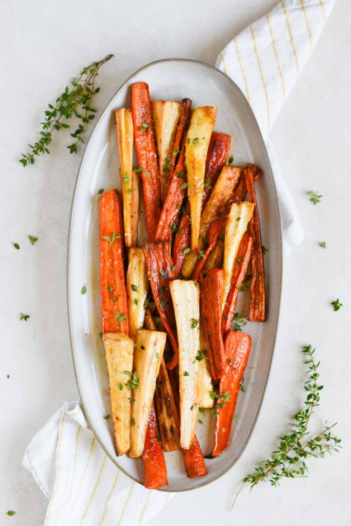 Honey Glazed Roasted Carrots And Parsnips Home Sweet Farm Home